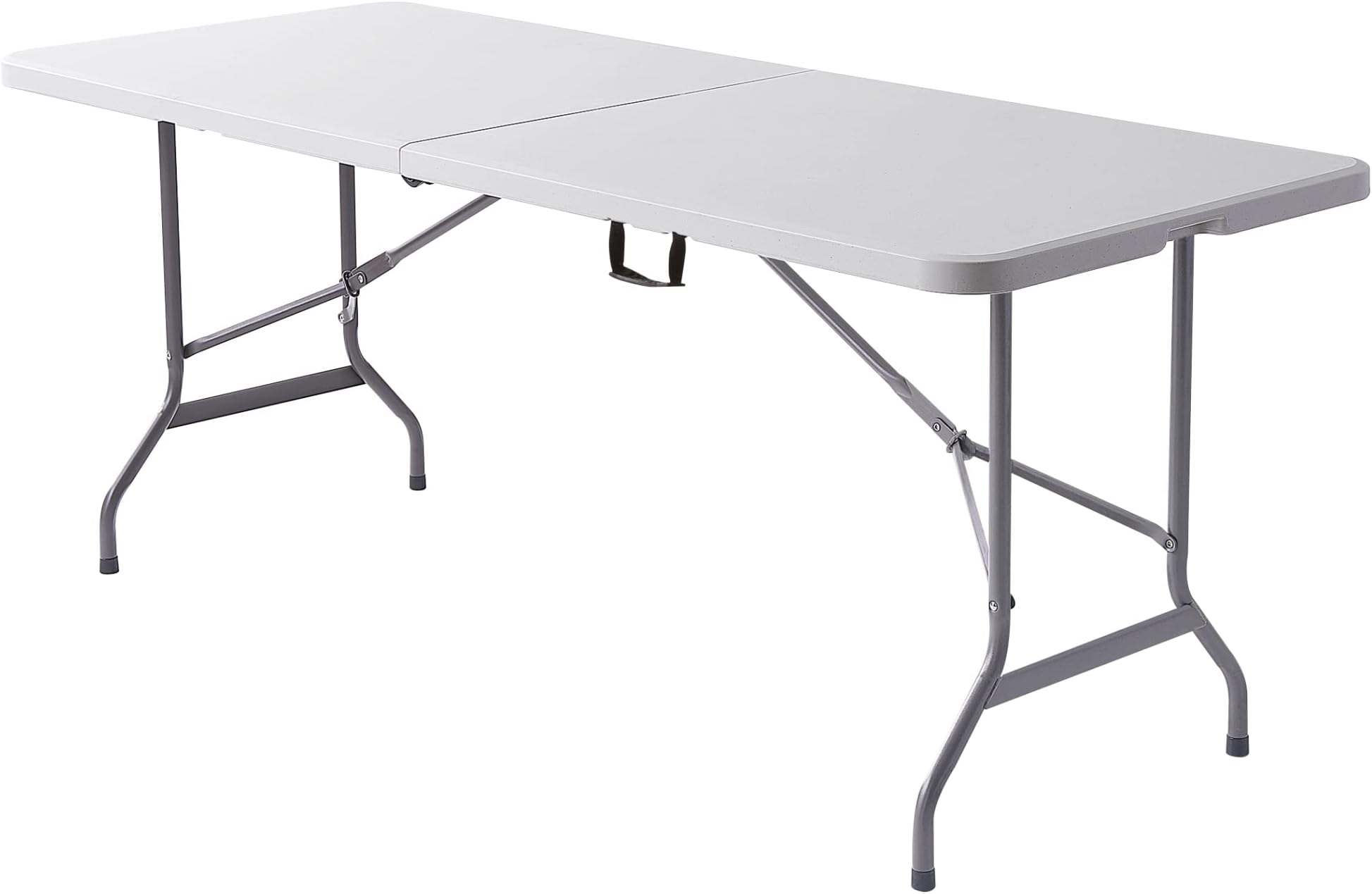 Amazon.com: Realspace® Molded Plastic Top Folding Table, 6' Wide Fold ...