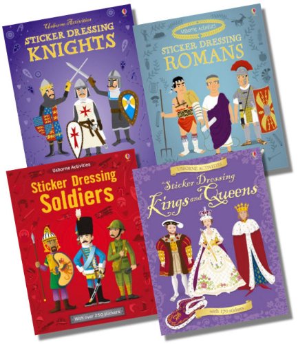 Usborne Sticker Dressing History Collection - 4 Books RRP £23.96 ...