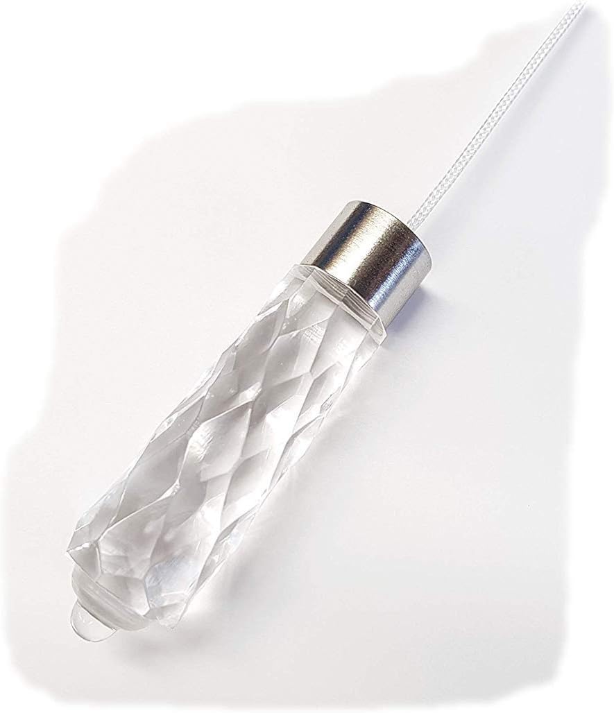 Penbrice Bathroom light cord pull - Glass effect clear acrylic teardrop ...