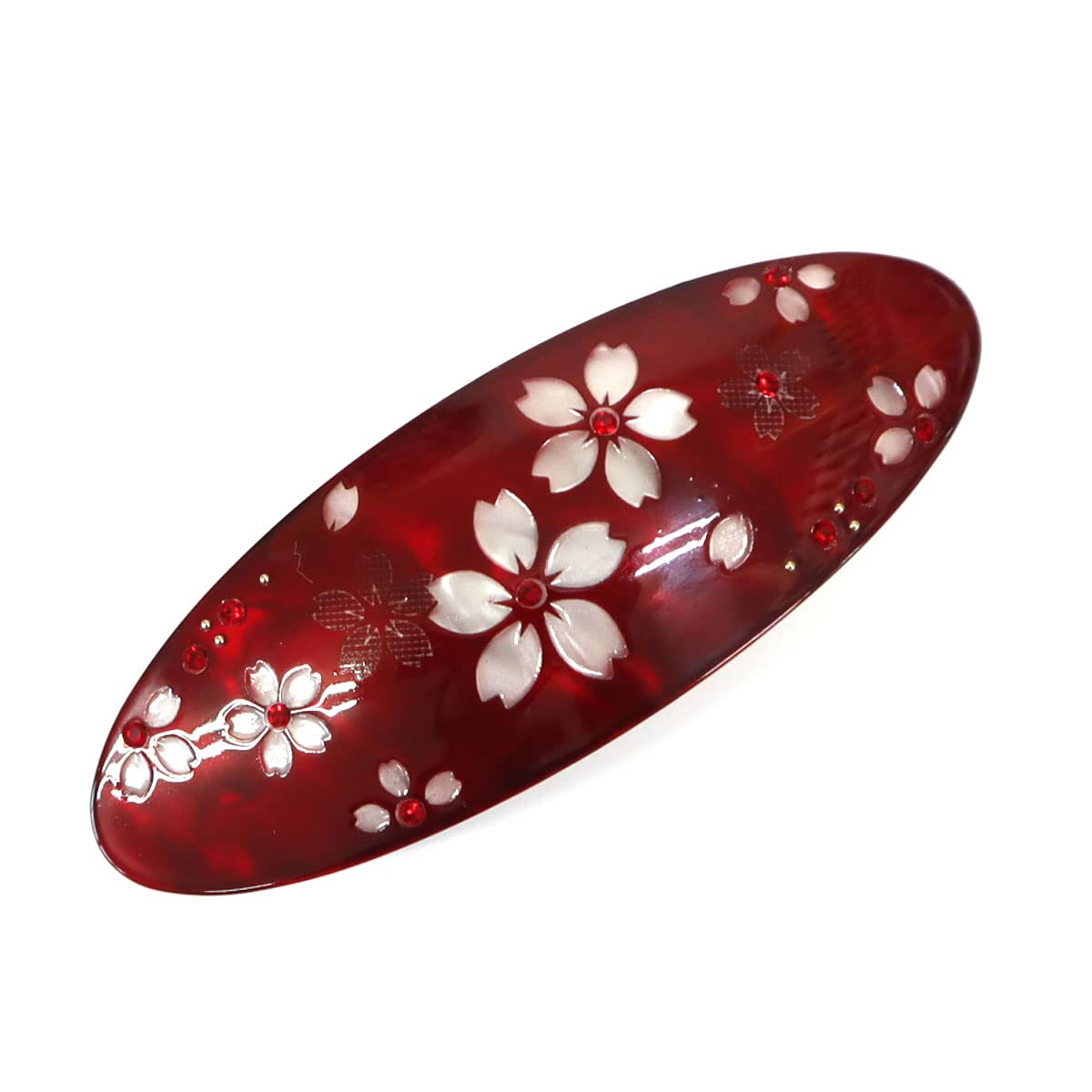 Amazon.com : Japanese Hair Barrette for women Sakura Cute Kawaii (Red ...