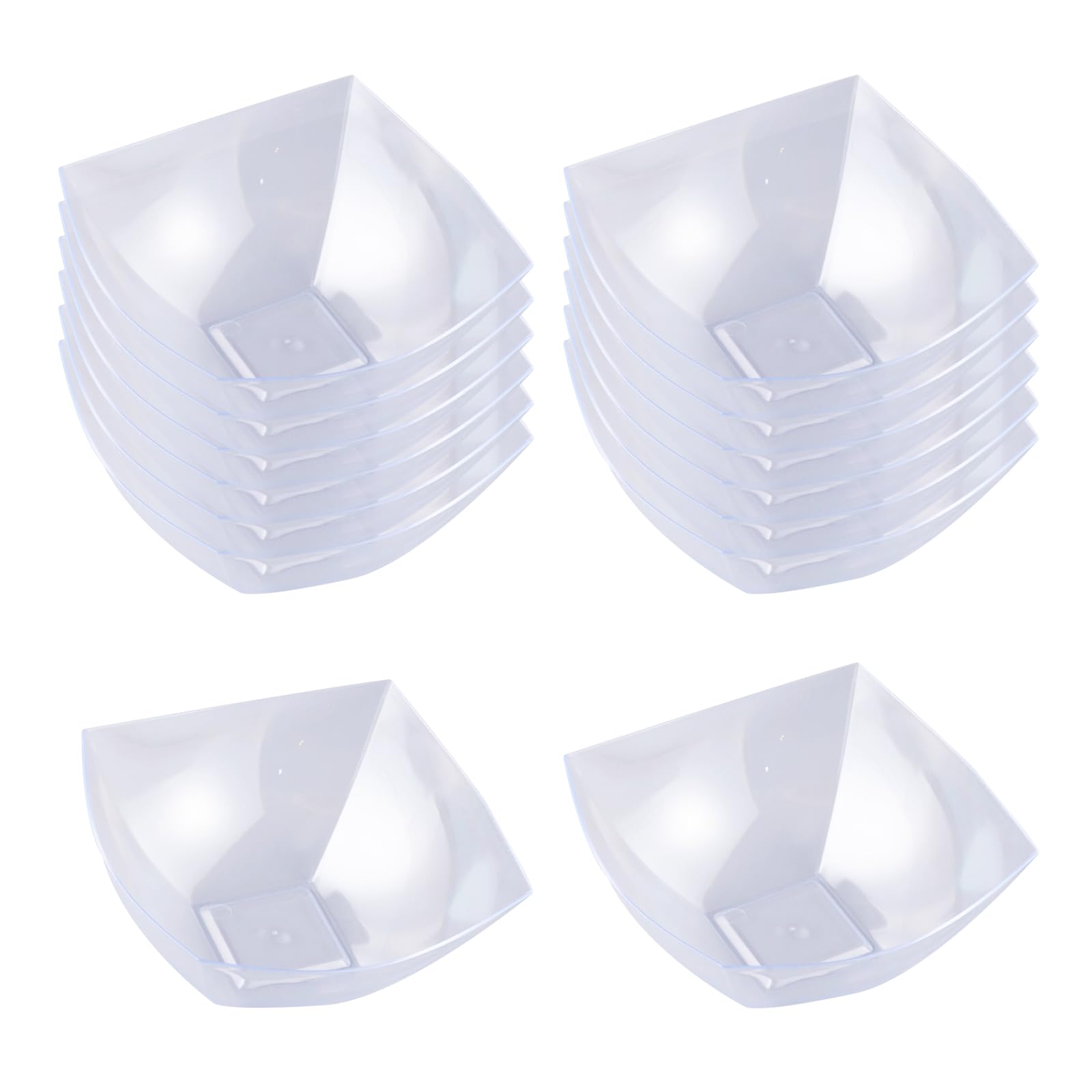 Amazon.com: Hyuetrsa 50 Pcs Square Plastic Serving Bowls,8 oz ...