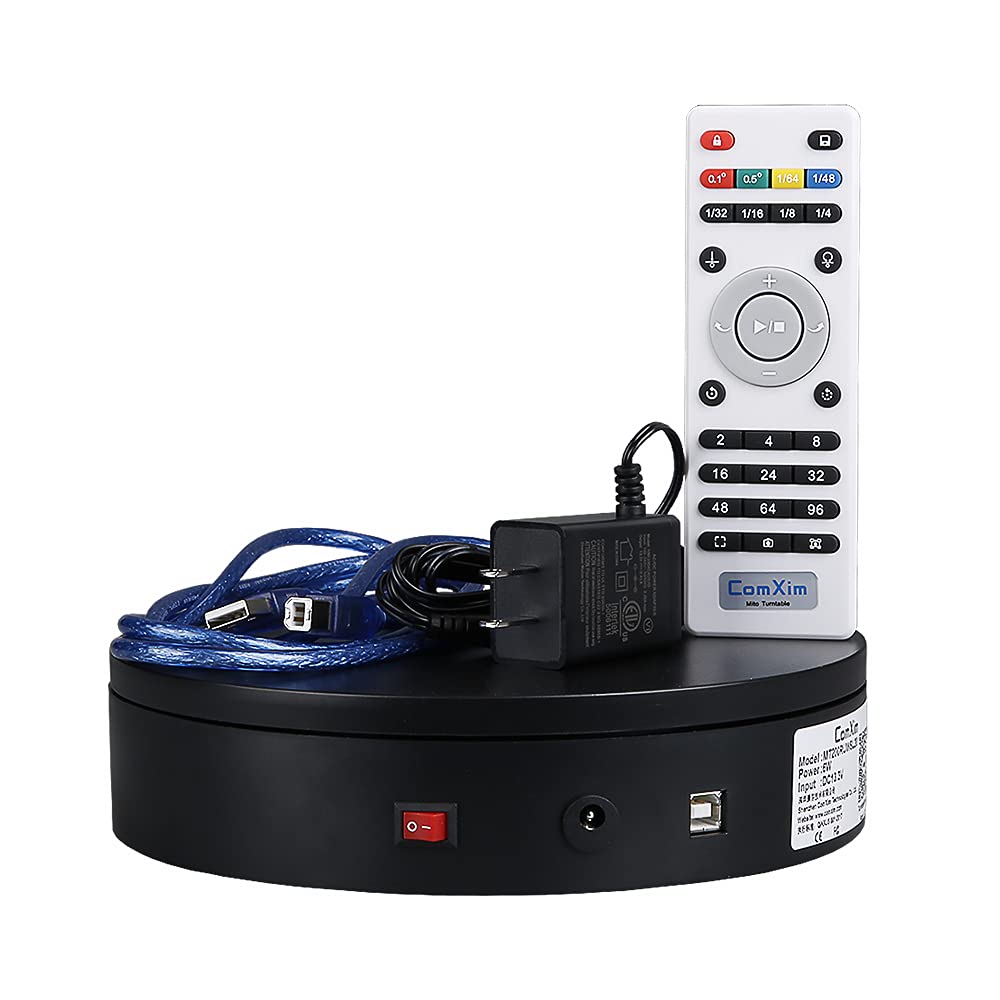 Buy ComXim 360 Degree Electric Turntable for Product Shooting,Bluetooth ...