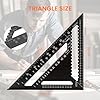 HASTHIP® 12 Inch Aluminum Alloy Triangle Ruler, Double Scale Miter ...