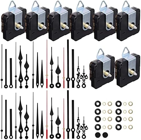Amazon.com: DOITOOL 8pcs Quartz Clock Movement Mechanisms Non-Ticking ...