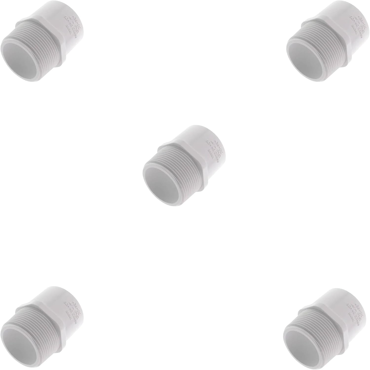 Amazon.com: Lesso America 436 Series PVC Pipe Fitting - Reducing Male ...