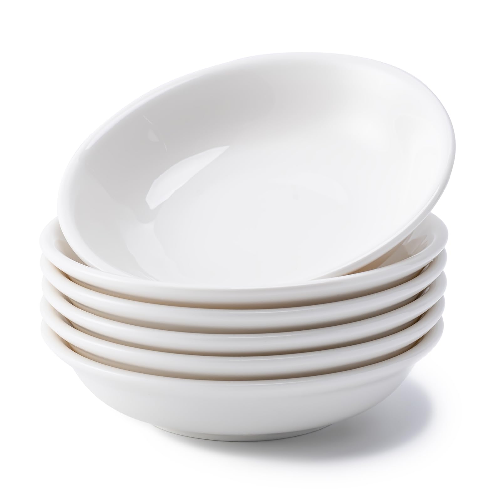 Snapklik.com : 6 Pack Dip Bowls, 3 OZ Ceramic Soy Sauce Dish, White ...