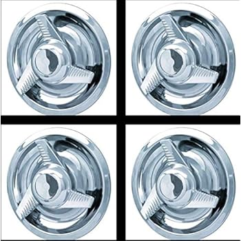 Amazon.com: JDM WORLD 4 New Chevy GM 3 Bar Spinners Rally Wheel Center ...