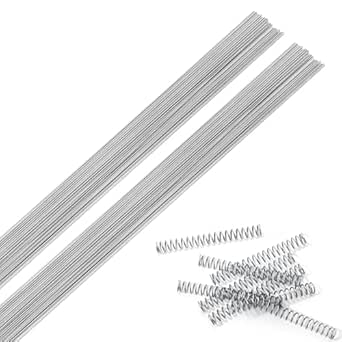 Amazon.com: 25 PCS 40cm 15.7" Spring Steel Wire Full Straight Spring ...