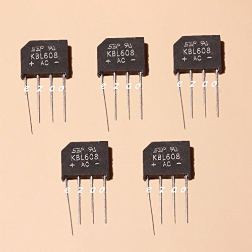 Generic 5pcs KBL608 KBL-608 6A 800V Bridge Rectifier : Amazon.in ...