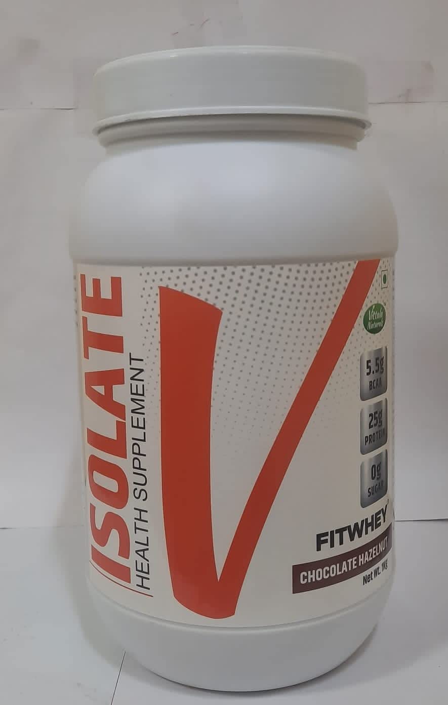 Fitwhey Isolate Health Supplement with 5.5g BCAA, 25g Whey Protein Isolate Per Serving ...