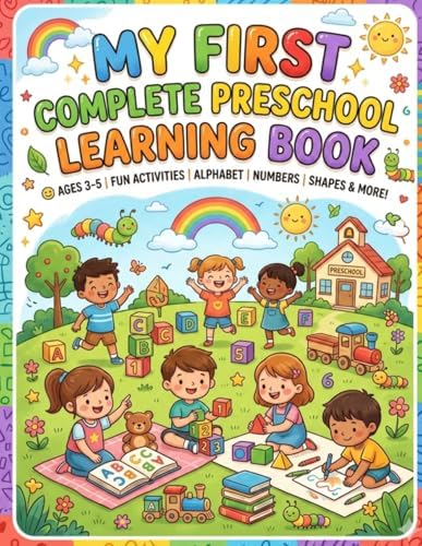 Amazon.fr - My First Complete Preschool Learning Book - Books, Pink ...