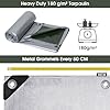 SHANNA Tarpaulin 3x4 m Waterproof Heavy Duty Tarp Sheet Cover, Thicken ...