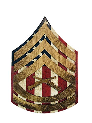 Amazon.com: Marine Corps Rank Wall Hanging - Enlisted Stripes (E-7 ...