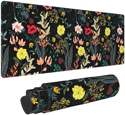 Amazon.com : Extended Long Cute Large Mouse Pad, Vintage Roses Floral ...