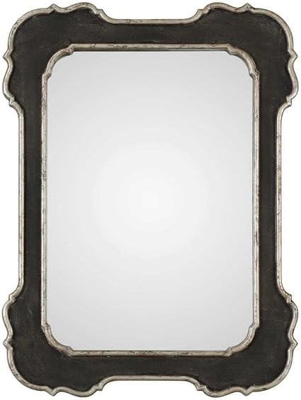 Amazon.com: Uttermost Bellano Aged Black 31 1/2" x 42" Wall Mirror ...