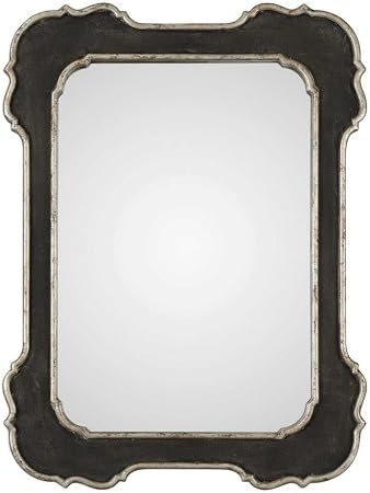 Amazon.com: Uttermost Bellano Aged Black 31 1/2" x 42" Wall Mirror ...