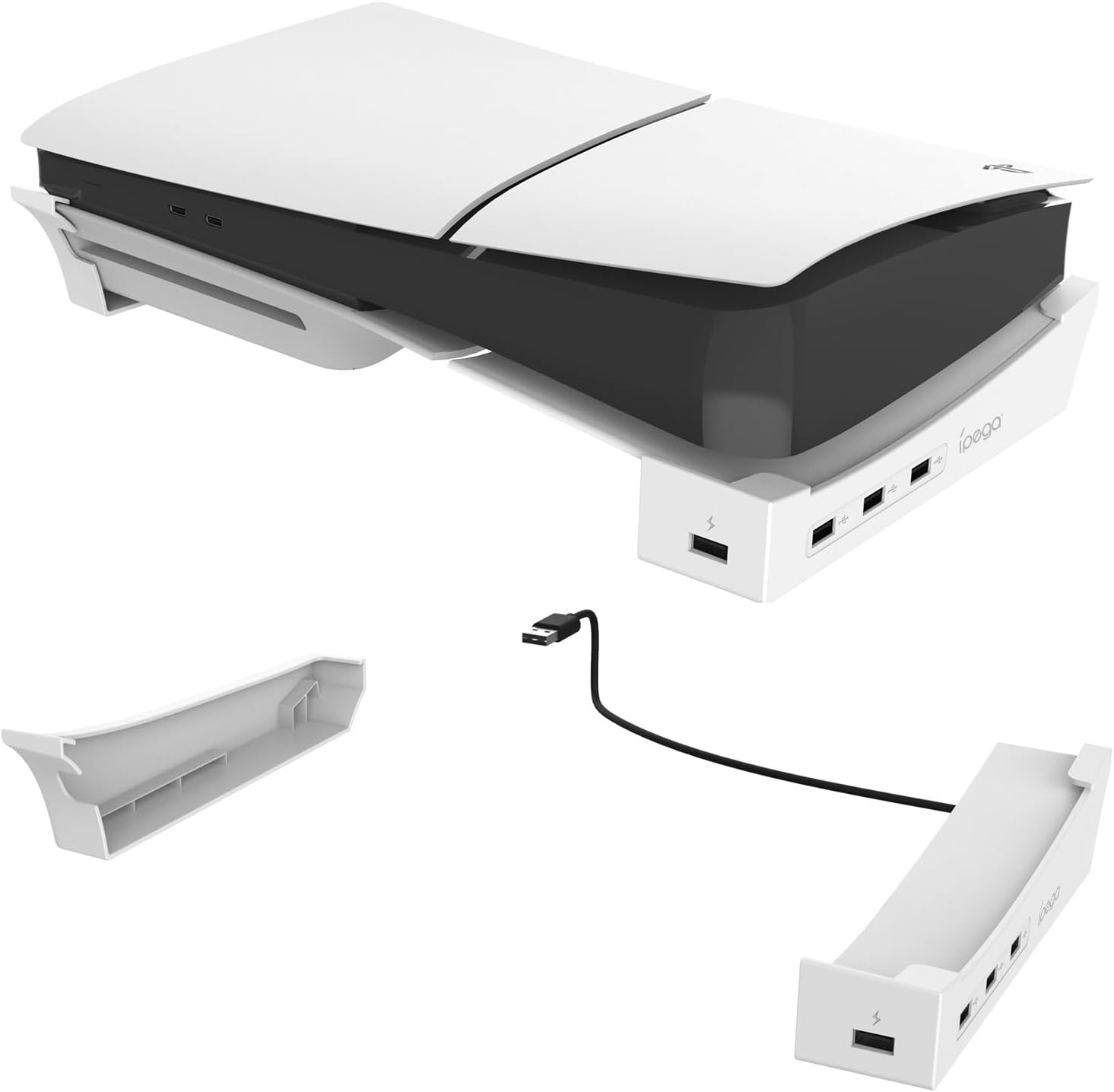 Amazon.com: Growalleter PS5 Slim Horizontal Stand, PS5 Slim Stand ...