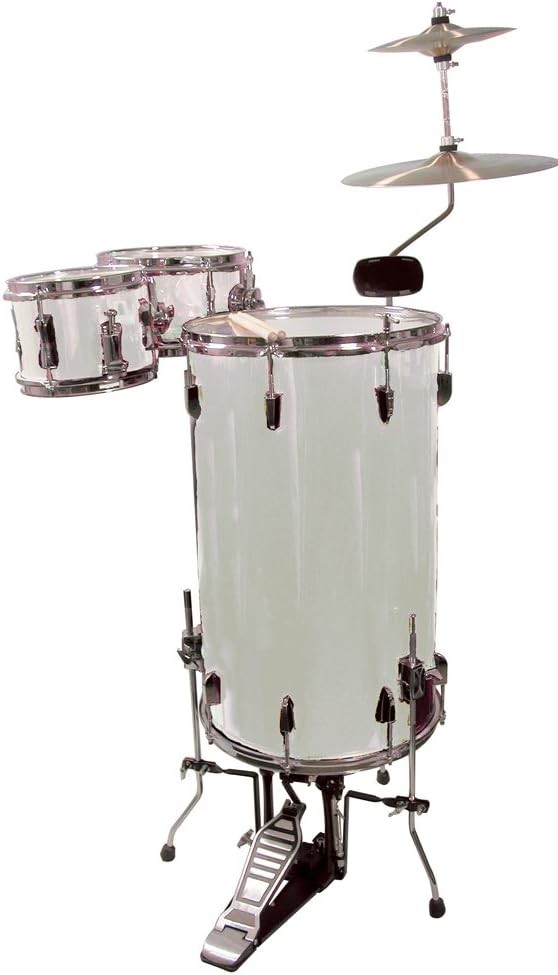 Amazon.com: GP Percussion GP75SV Cocktail Drum Set (Silver) : Musical ...