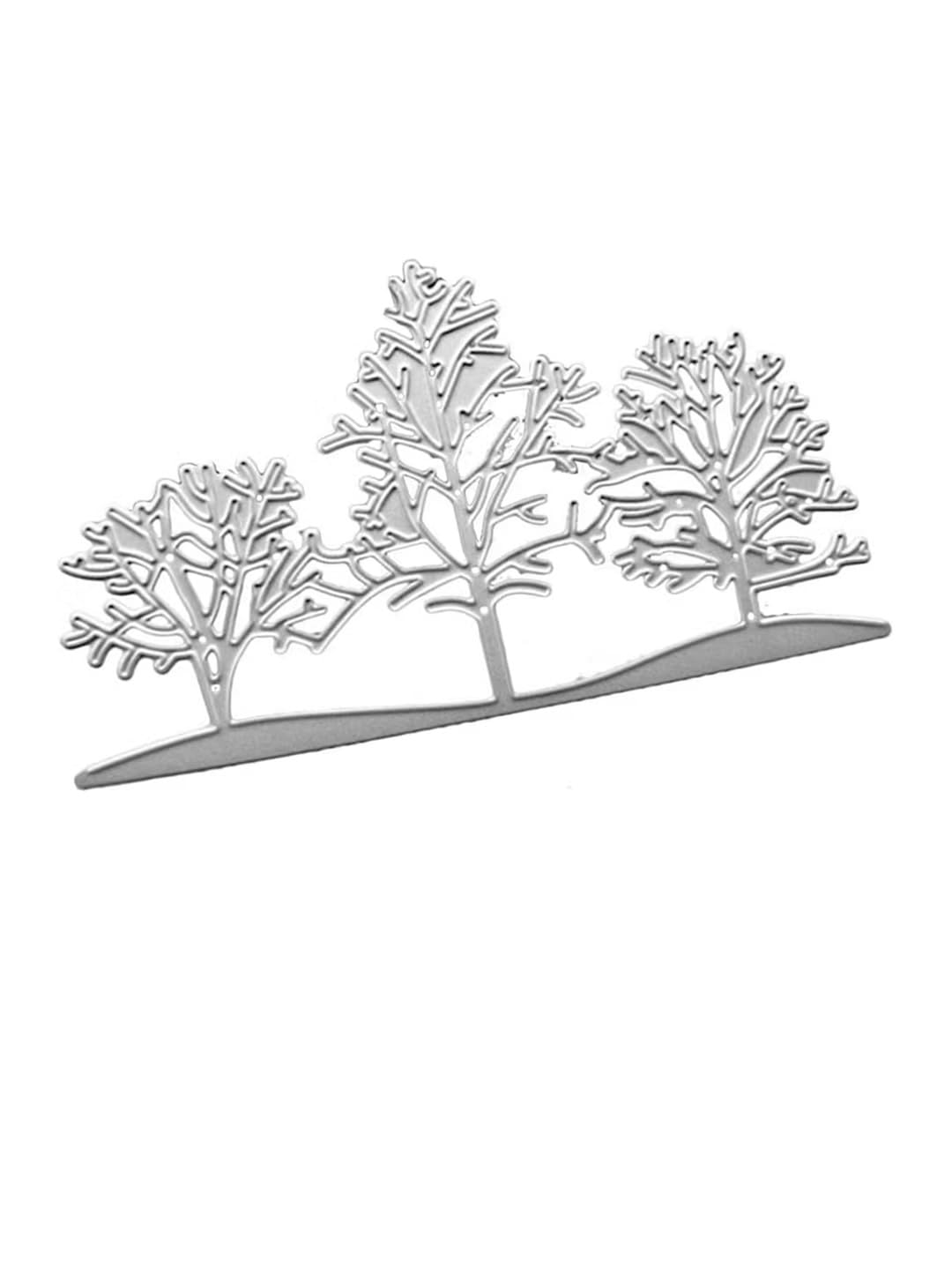 Amazon.com : 3Pcs/Set Silver Tree Metal Die Cuts, Tree Cutting Dies ...