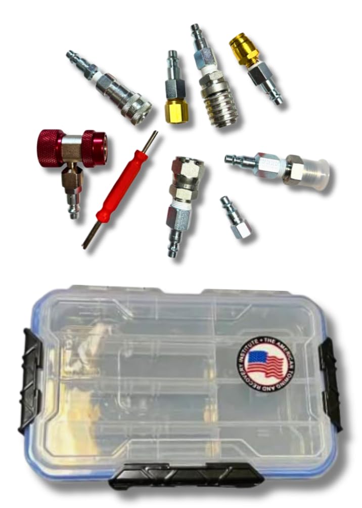 Amazon.com: 9 Piece Air Fitting Quick Connect Kit with Storage Case ...