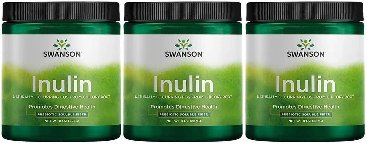 Amazon.com: Swanson Inulin - Prebiotic Soluble Fiber Powder Promoting ...