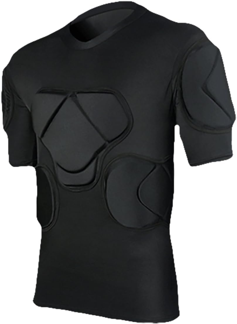 Men’s Padded Football Protective Gear Set Short Sleeve Training Suit ...