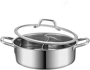 Amazon.co.jp: Multi-purpose Pot, Stainless Steel, Two-Handed Pot ...