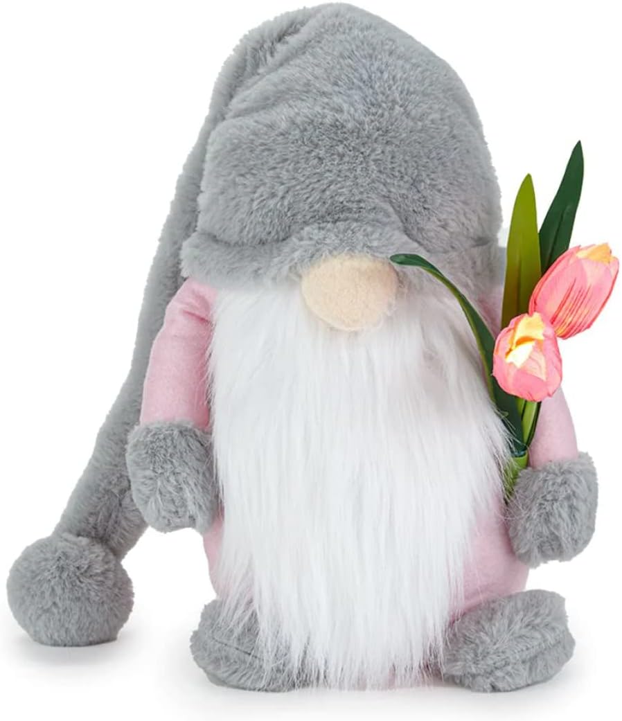 Amazon.com : Lighted Spring Gnome - Tabletop Gnome Décor with LED ...