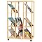 VISWIN Extra-Large Wood Print Rack, Art Display Rack with Rolling ...