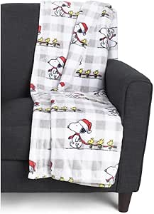 Amazon.com: Berkshire Blanket & Home Co Peanuts Gang Christmas Velvet ...