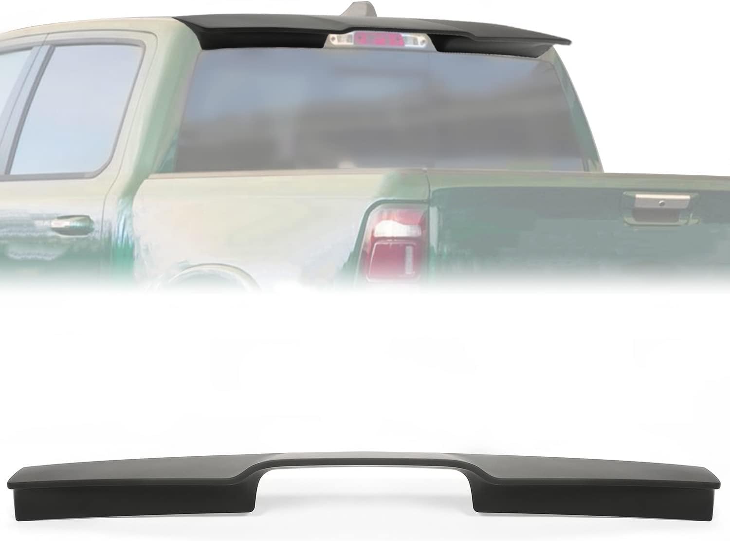 Amazon.com: EGR 982859 Cab Spoiler Truck Accessory with Smooth Matte ...