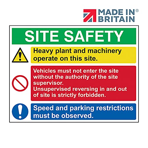 ‘Site Safety Composite’ Sign, 3mm Foamex Board, (800mm x 600mm) – BigaMart