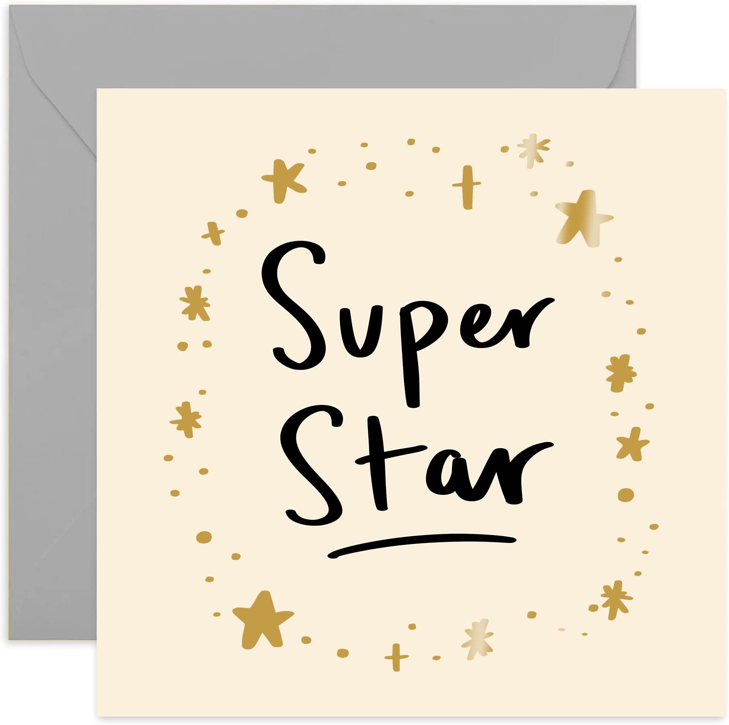 Buy Old English Co. Super Star Well Done Sparkle Card - Fun Cute ...