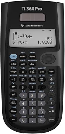 Texas Instruments TI-36X Pro Engineering/Scientific Calculator, Black ...