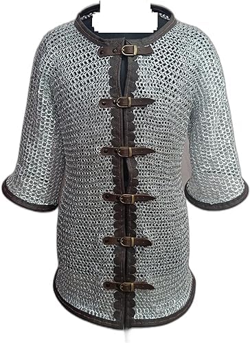 Amazon.com: aluminum shirt Flat riveted 9 mm 16 gauge Leather knitted ...