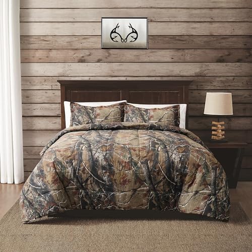 Amazon.com: Realtree All Purpose Camo Bedding Queen, Polycotton Fabric ...