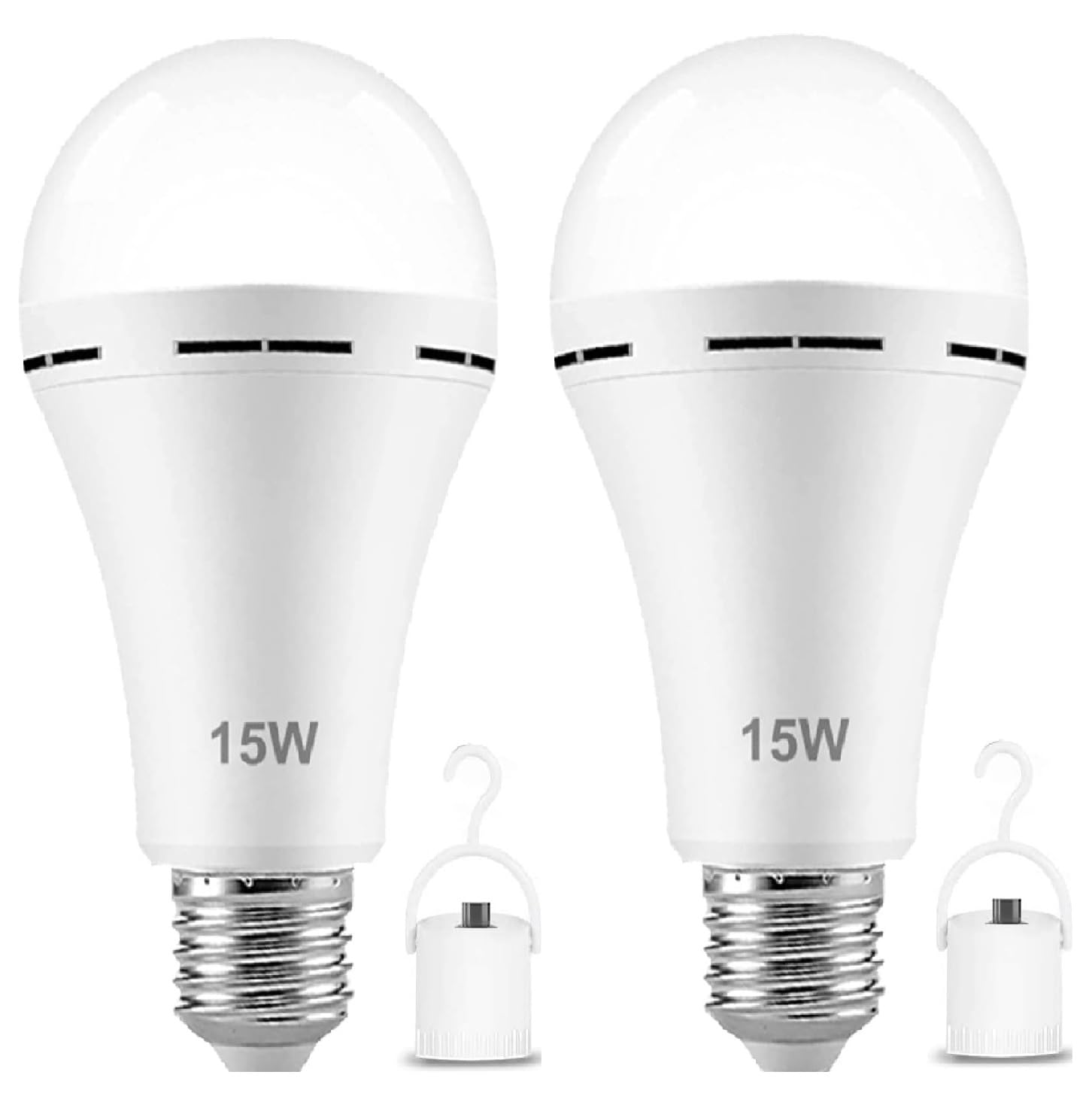 garageangle Rechargeable Emergency 15W LED Light Bulb,Battery LED Bulbs ...