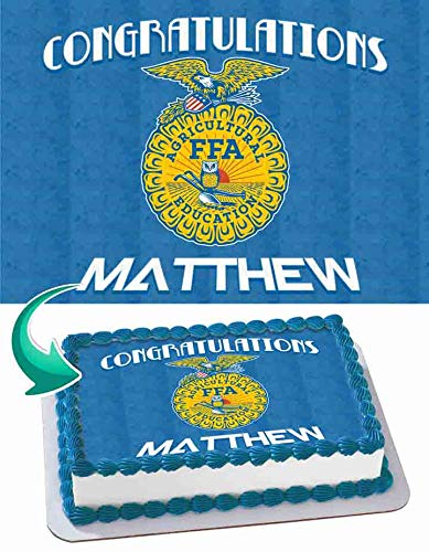Amazon.com: Cakecery National FFA Organization Edible Cake Image Topper ...