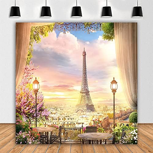 Amazon.com : Yieldeer Paris Photo Backdrop Eiffel Tower Wall Tapestry ...