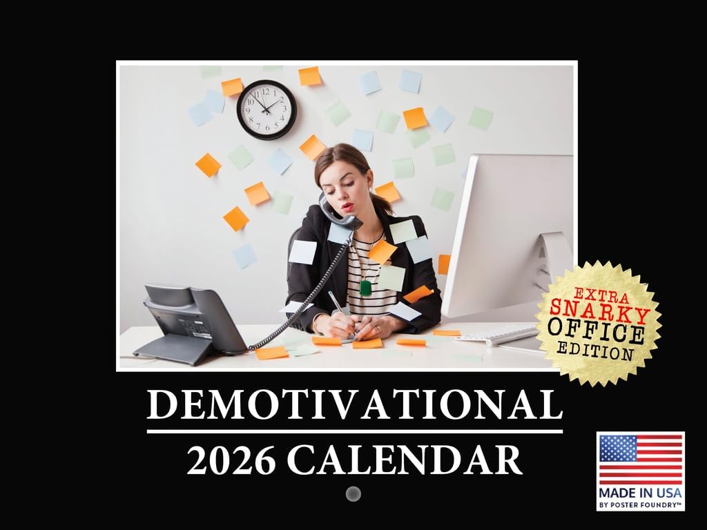 Demotivational Calendar 2026 Monthly Wall Demotivator 12 Month ...