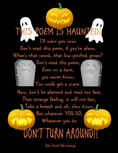 Amazon.com: This Poem Is Haunted: A Ghostly Halloween Notebook/Journal ...