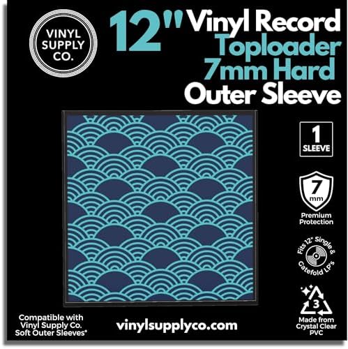 Amazon.com: Vinyl Record Toploader Hard Outer Sleeve Protector - 7mm (7 ...