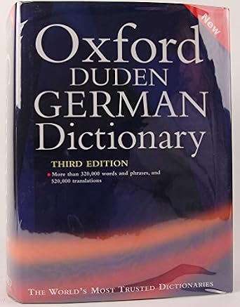 Amazon.com: Oxford-Duden German Dictionary: German-English / English ...