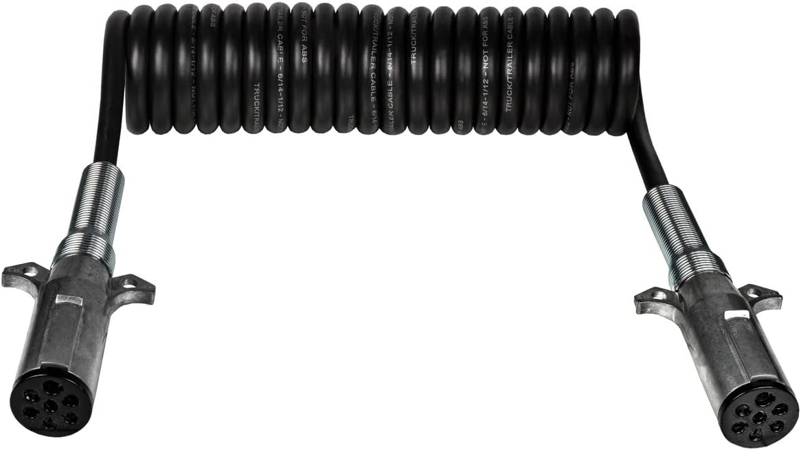 Amazon.com: Tectran 7-Way Light Duty Powercoil | 6/14-1/12 Gauge | Die ...