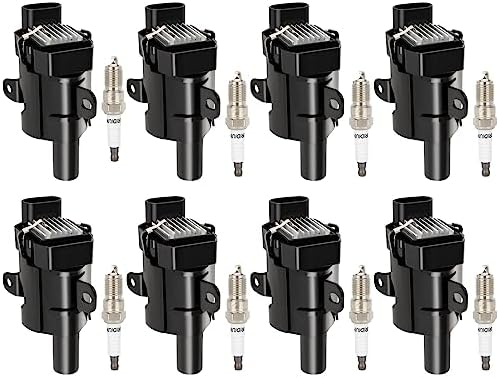 Amazon.com: ECCPP 12622553 1 8 ignition coils with 8 iridium Spark Plugs for Chevrolet for Buick ...