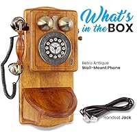 Amazon.com : Pyle PRT45 Retro Antique Country Wall Phone - Retail ...