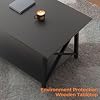Amazon.com: GreenForest Black Coffee Table with Storage Shelf 39 inch ...