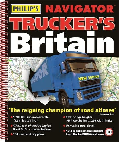 Philip's Navigator Trucker's Britain: Spiral (Philips Road Atlas ...