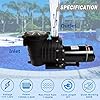 Amazon.com : TOPWAY 2HP 110v Swimming Pool Pump 111GPM Filter Garden ...