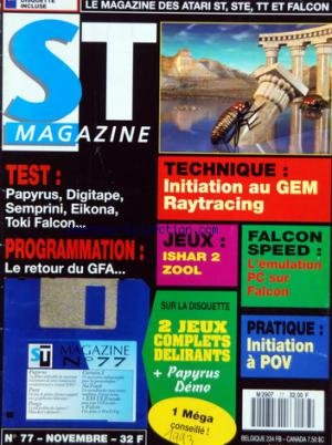 ATARI ST MAGAZINE [No 77] du 01/11/1993 - TECHNIQUE / INITIATION AU GEM ...